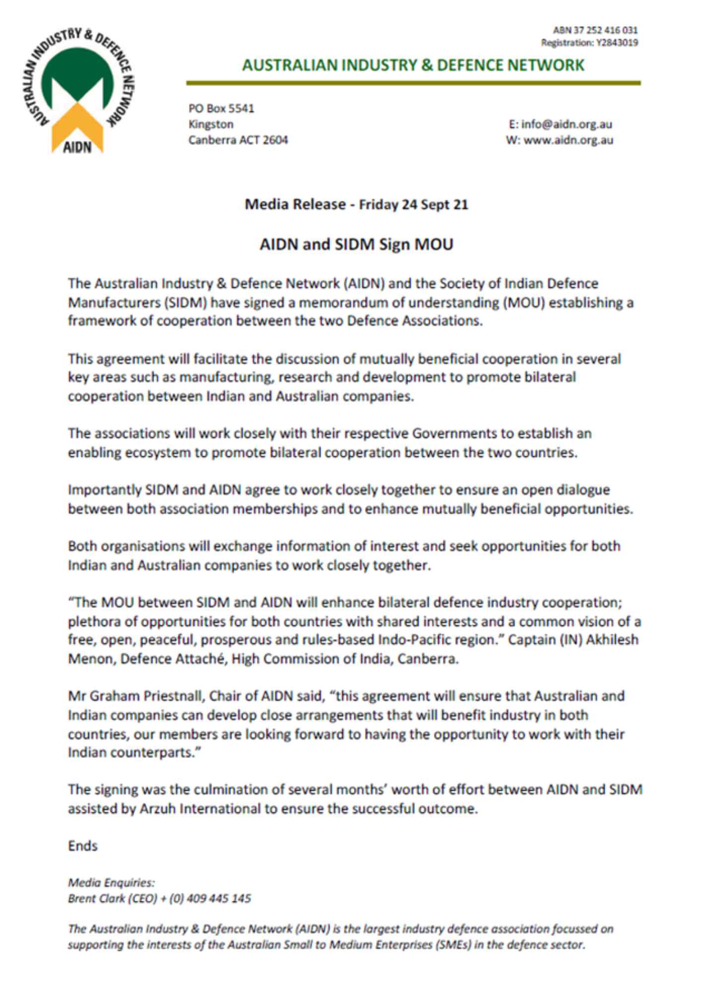 Enabling Frameworks of Cooperation - Arzuh International